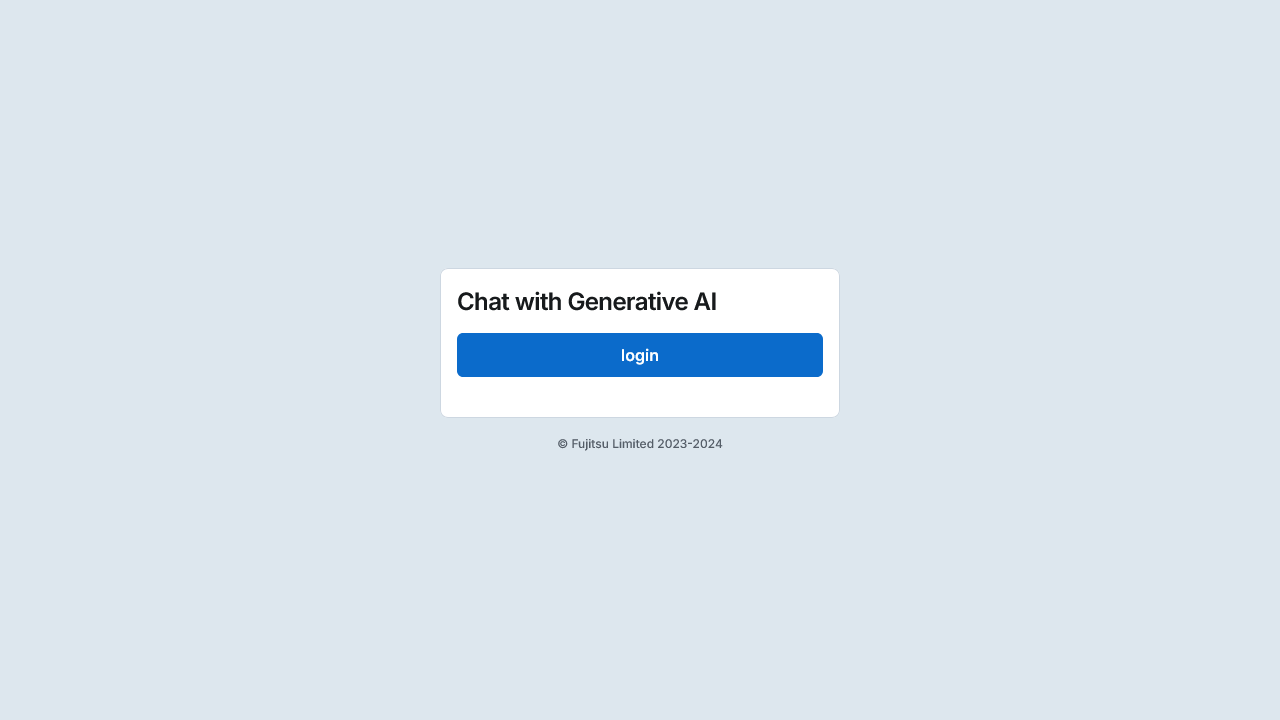 Login and Logout - Conversational Generative AI