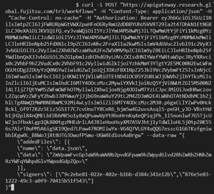 Using the api - Documents - Fujitsu Research Portal